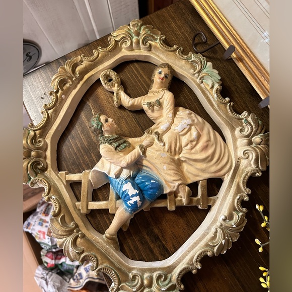 Vintage | Wall Decor | Vintage Chalkware Rococo Victorian Or Colonial ...